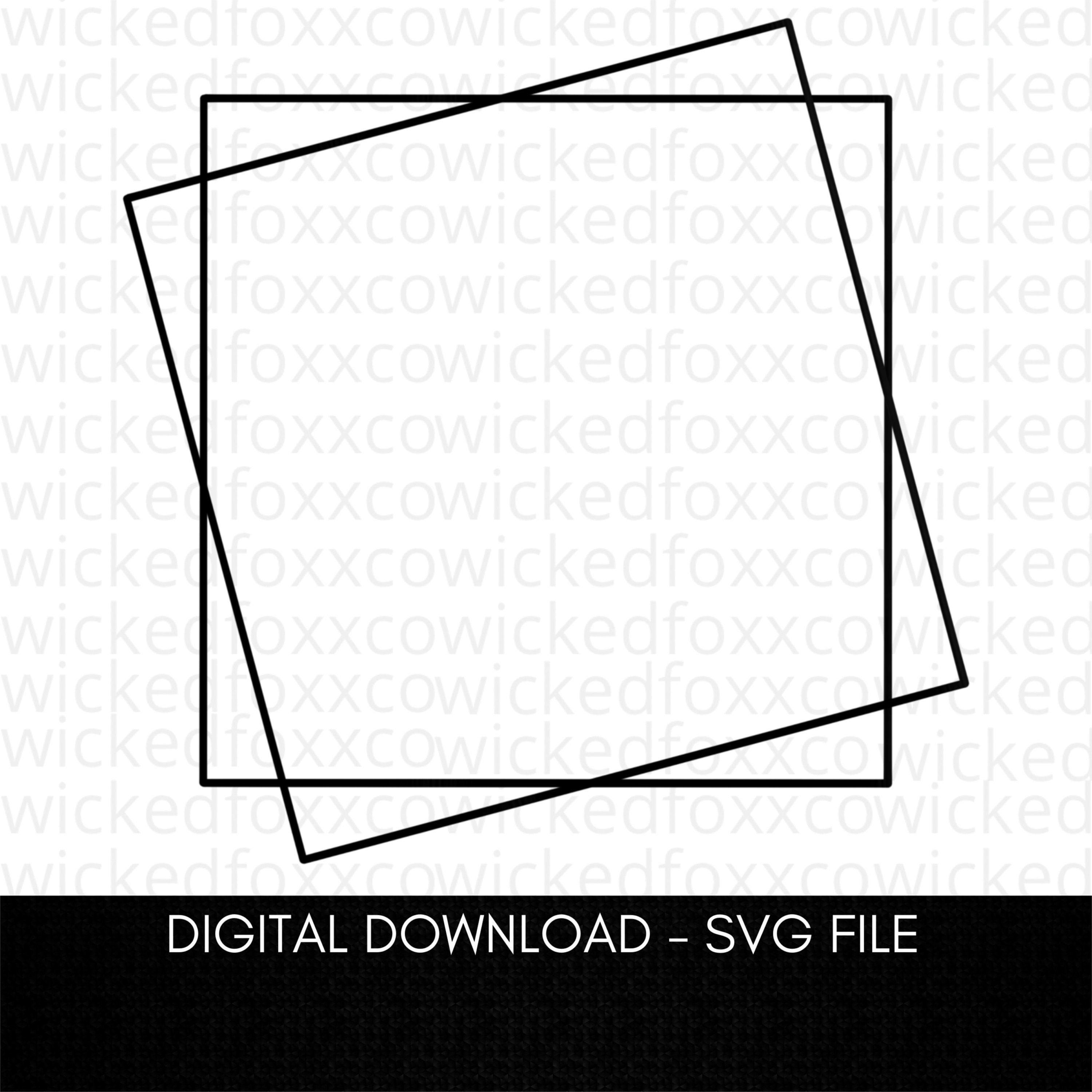 Square Frame Svg, Sketch Square Svg, Square Svg, Doodle Square Cricut ...