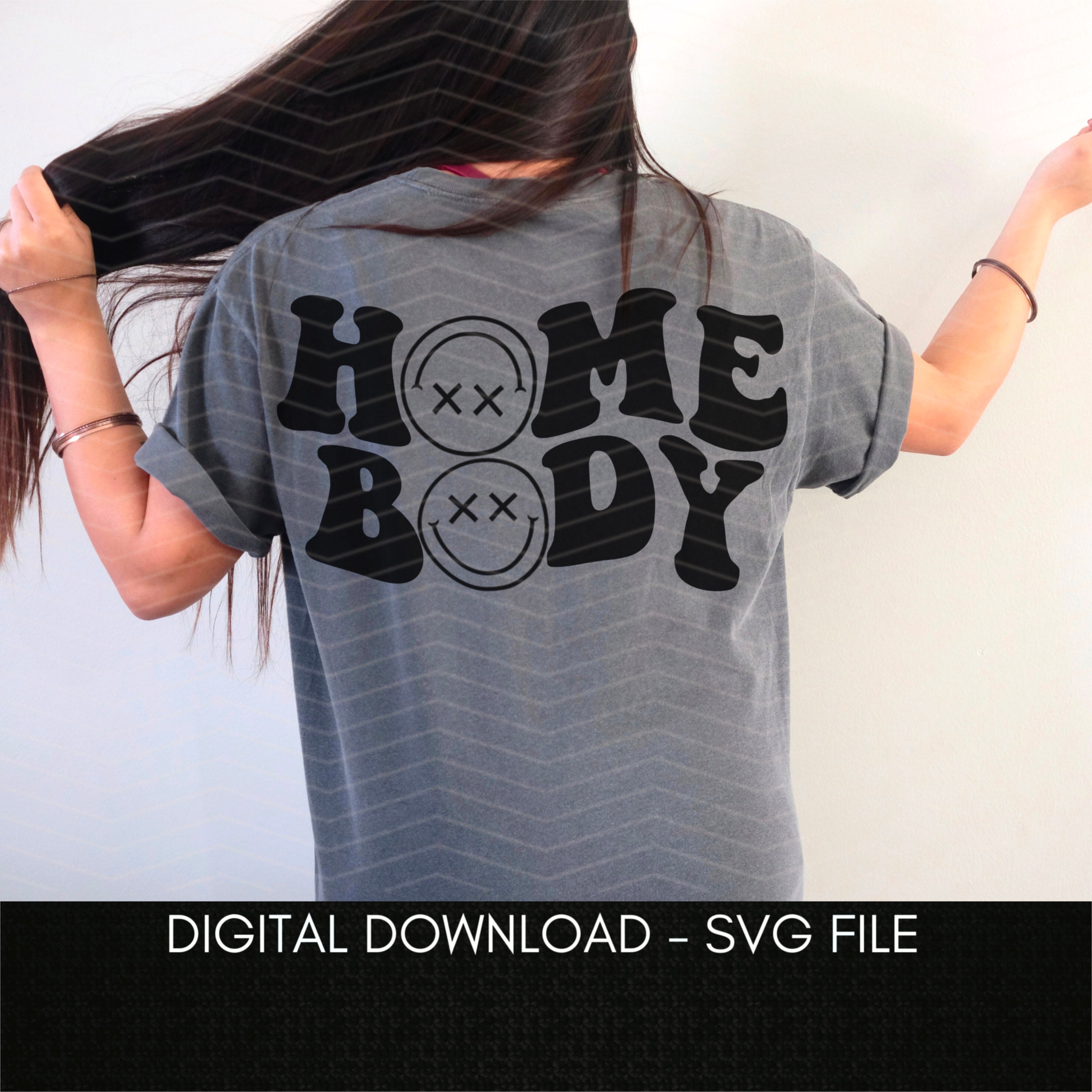 Homebody SVG, Smiley Face, Happy Face, Introvert SVG, Homebody Clipart ...