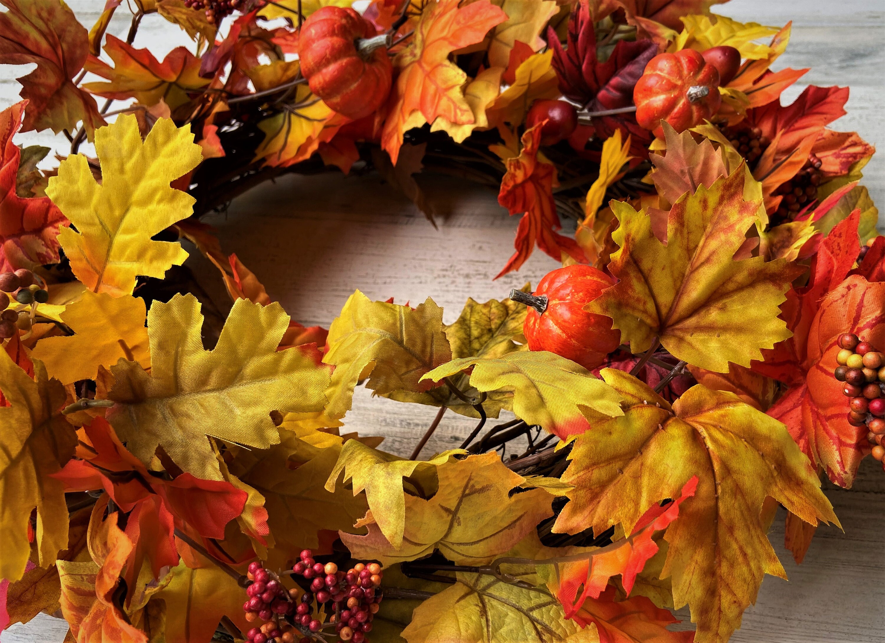 Front Door Fall Wreath, Fall Wreath, Country Wreath, Fall Foliage ...