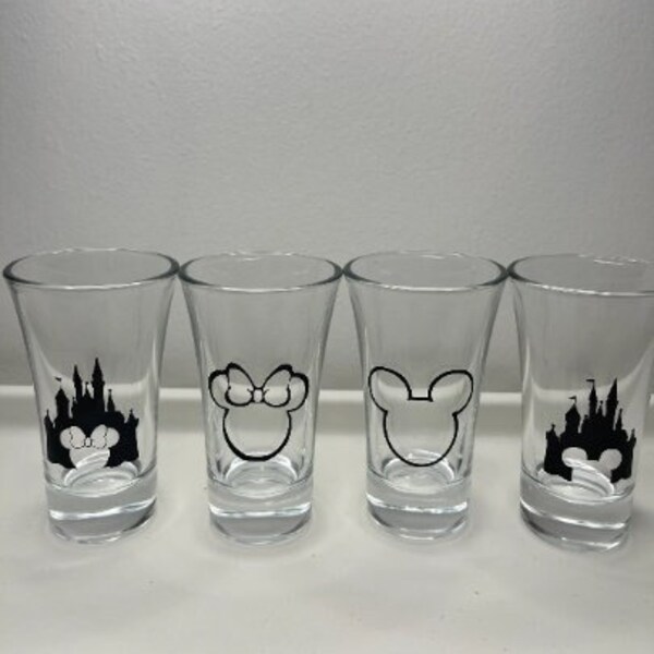 Glass Mickey Mouse - Etsy