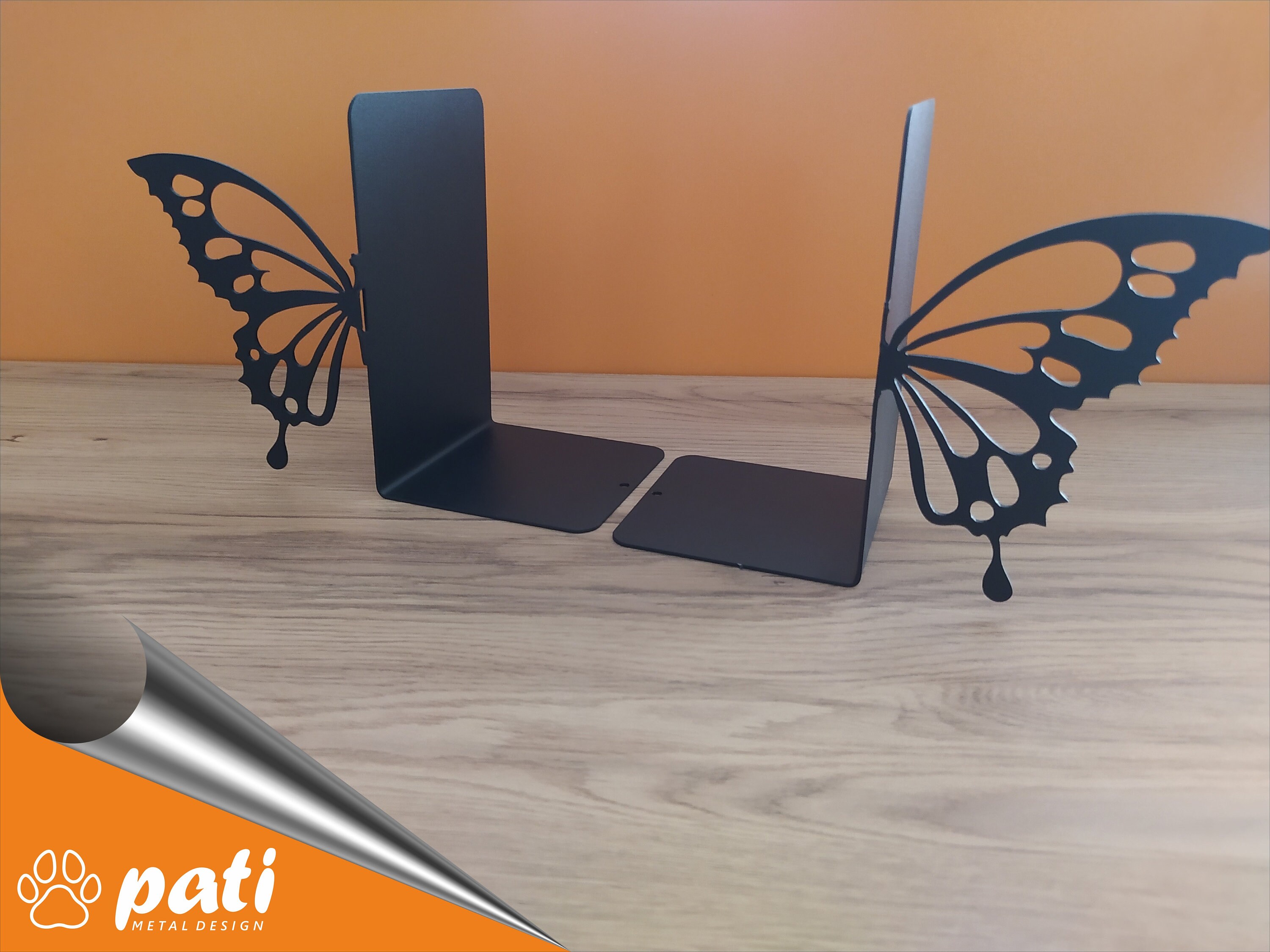 Butterfly Metal Bookend Bookends Sujetalibros Metal Book | Etsy