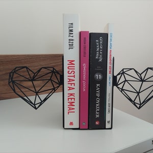 Heart Metal Bookend, Love Bookends, Sujetalibros, Beloved Bookends ...
