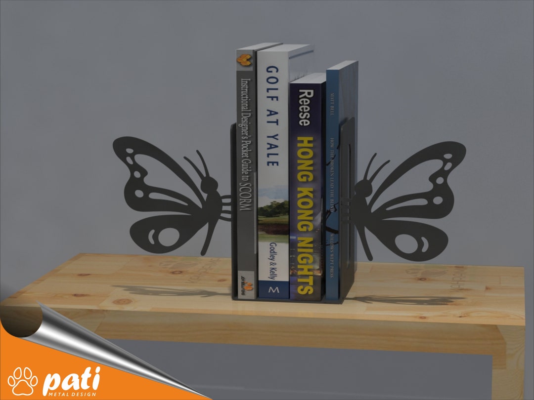 Butterfly Metal Bookend, Animal Bookends, Sujetalibros, Book Support, Book Ends, Book Stand ...
