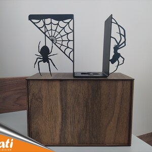 Spider Web Bookend, Animal Metal Bookends, Sujetalibros, Book Support ...