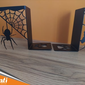 Spider Web Bookend Animal Metal Bookends Sujetalibros Book - Etsy