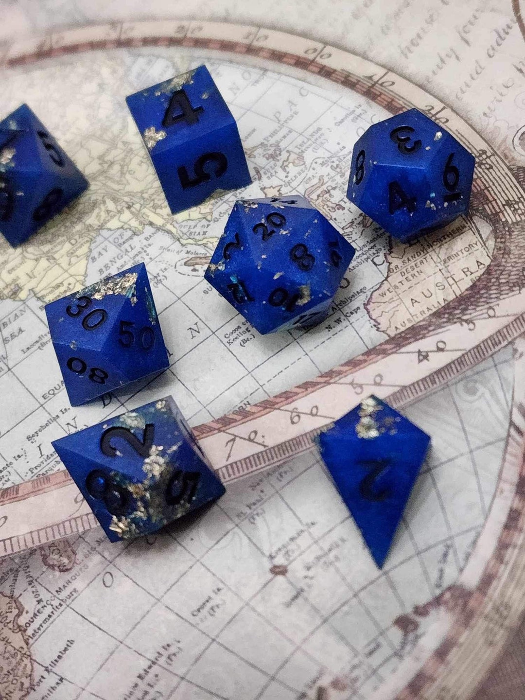 Cartographers Dice Set- Matte Dice - Etsy