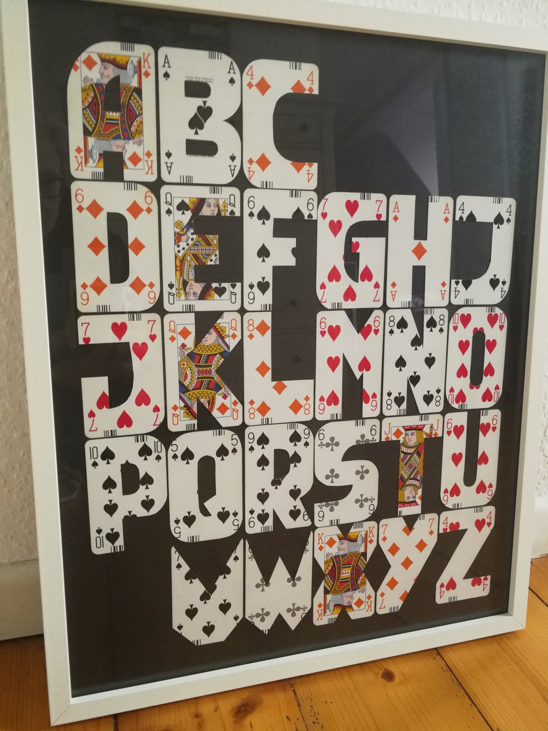 Card Game Letters Template - Etsy