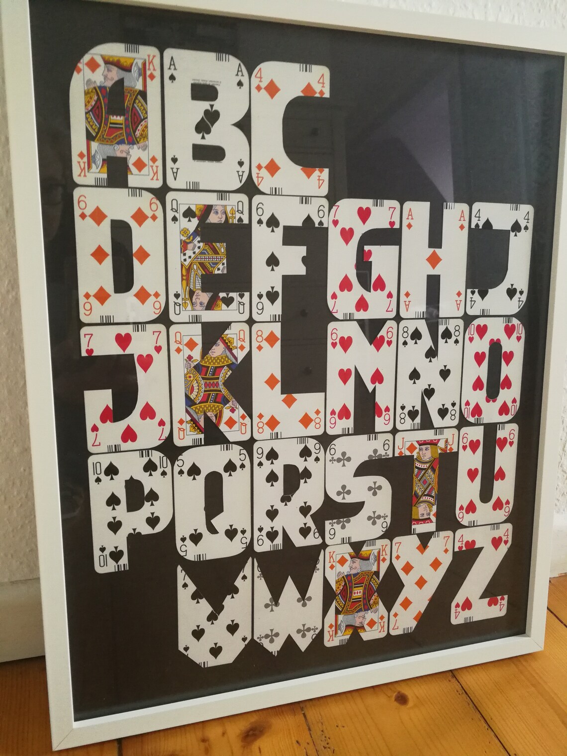 Card Game Letters Template - Etsy