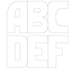 Card Game Letters Template - Etsy