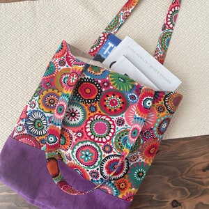 Easy Sew Library Tote Bag PDF Sewing Tutorial: Beginner Project - Etsy