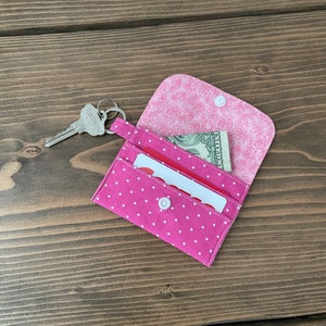 Mini Card Wallet Sewing Pattern With Key Chain (PDF Pattern) - Etsy