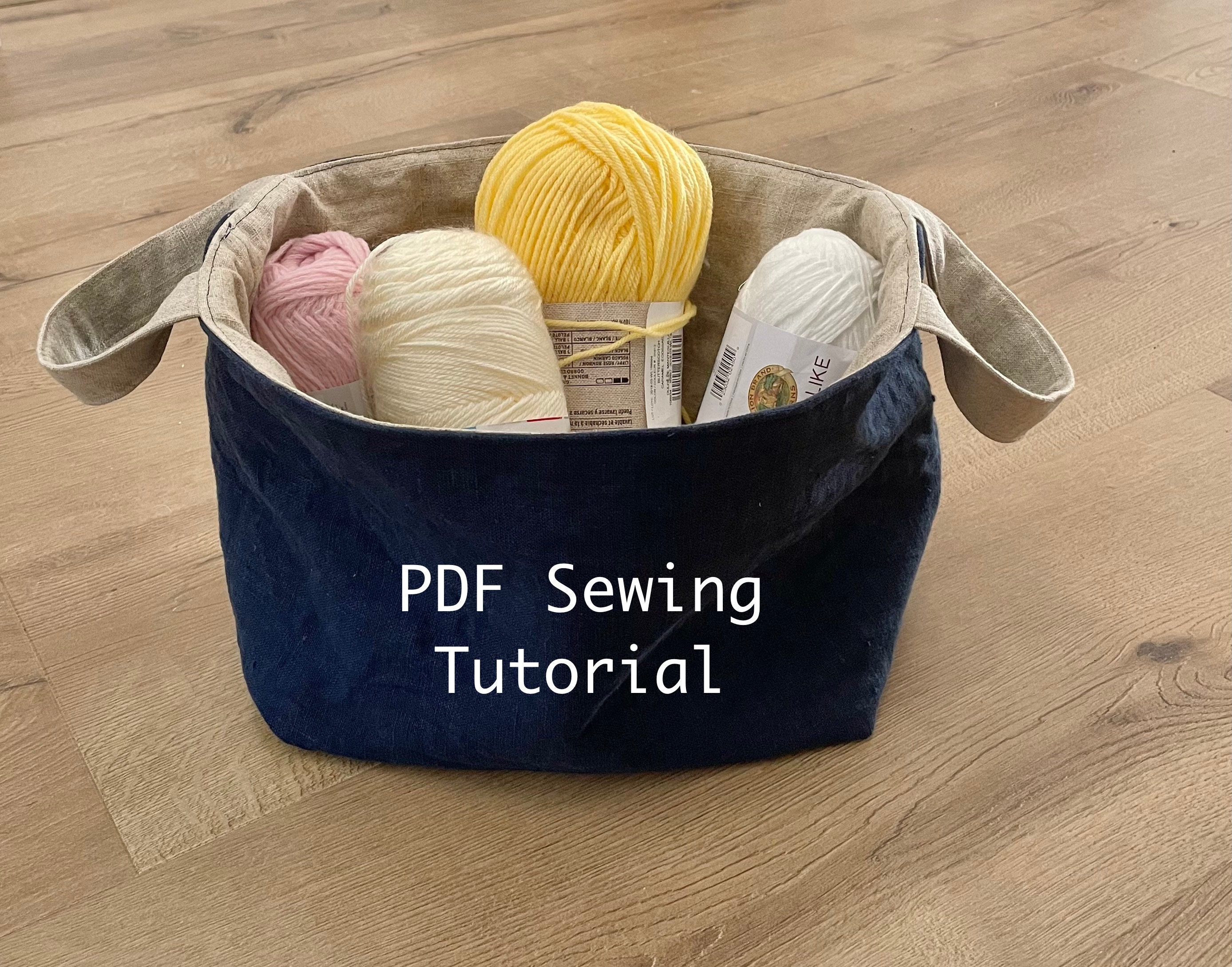 Storage Basket PDF Sewing Tutorial / Instant Download - Etsy
