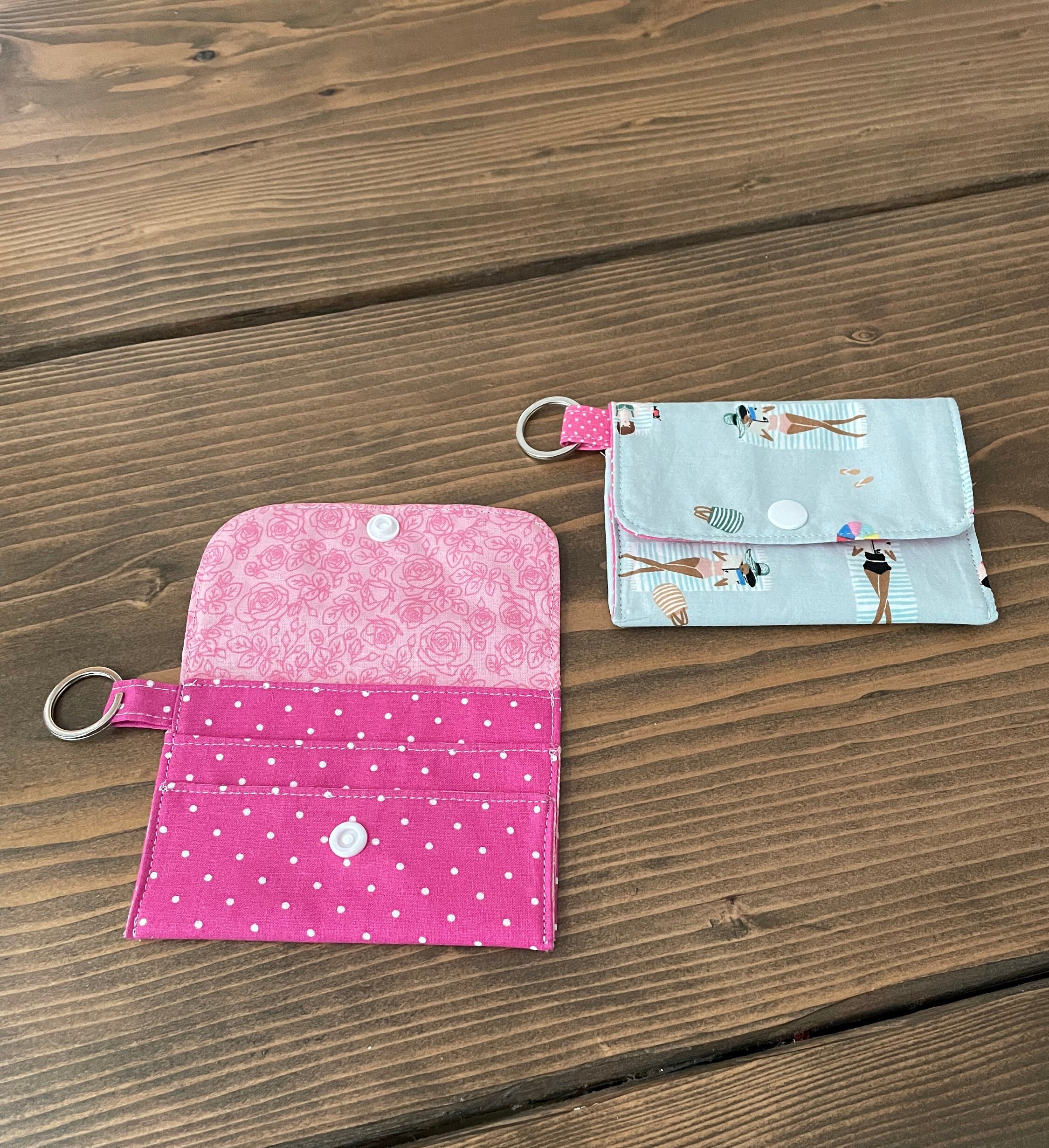 Mini Card Wallet Sewing Pattern With Key Chain (PDF Pattern) - Etsy