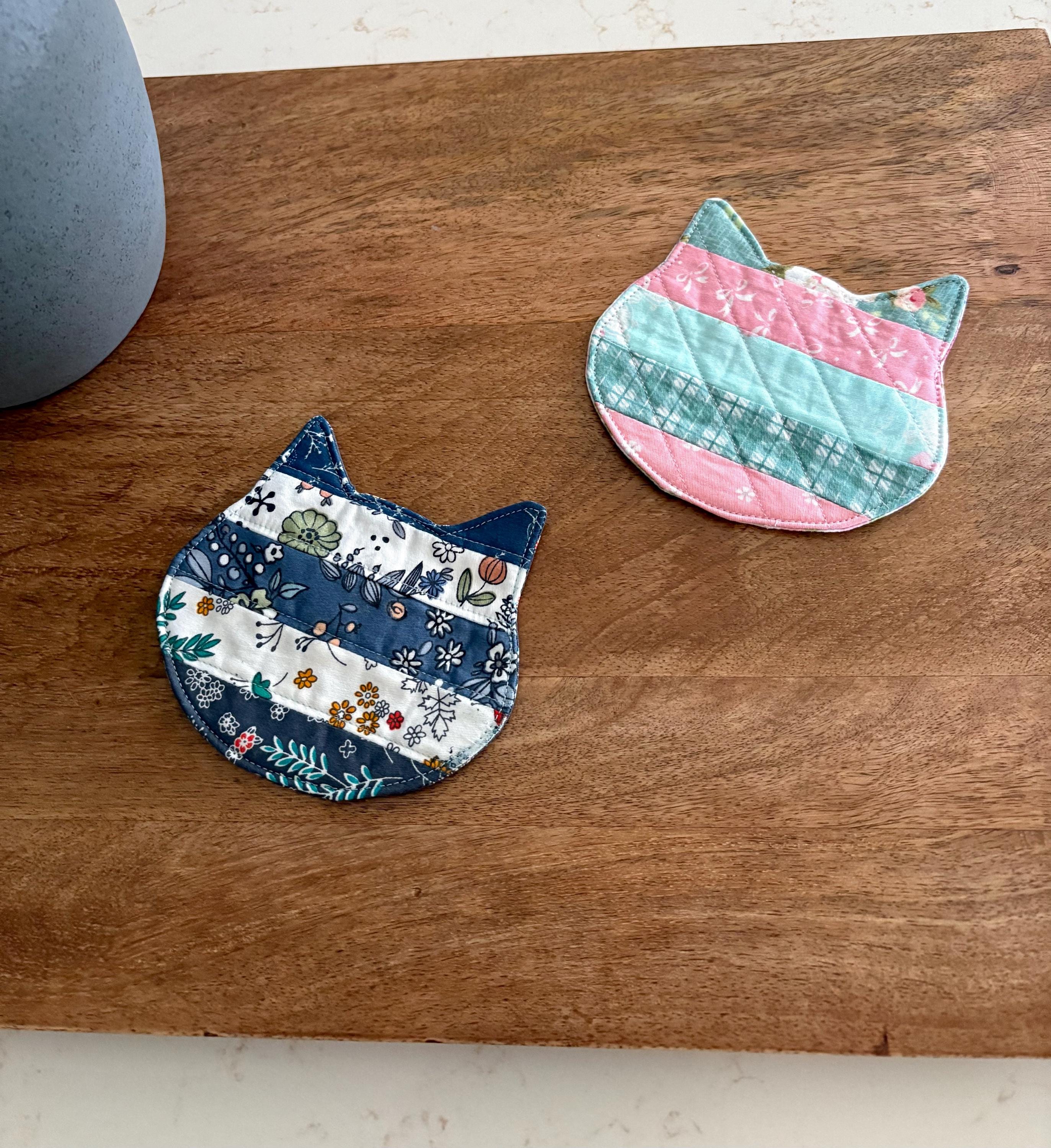 Cat Coaster Sewing Pattern: Beginner-friendly Mug Rug (PDF Pattern - Etsy