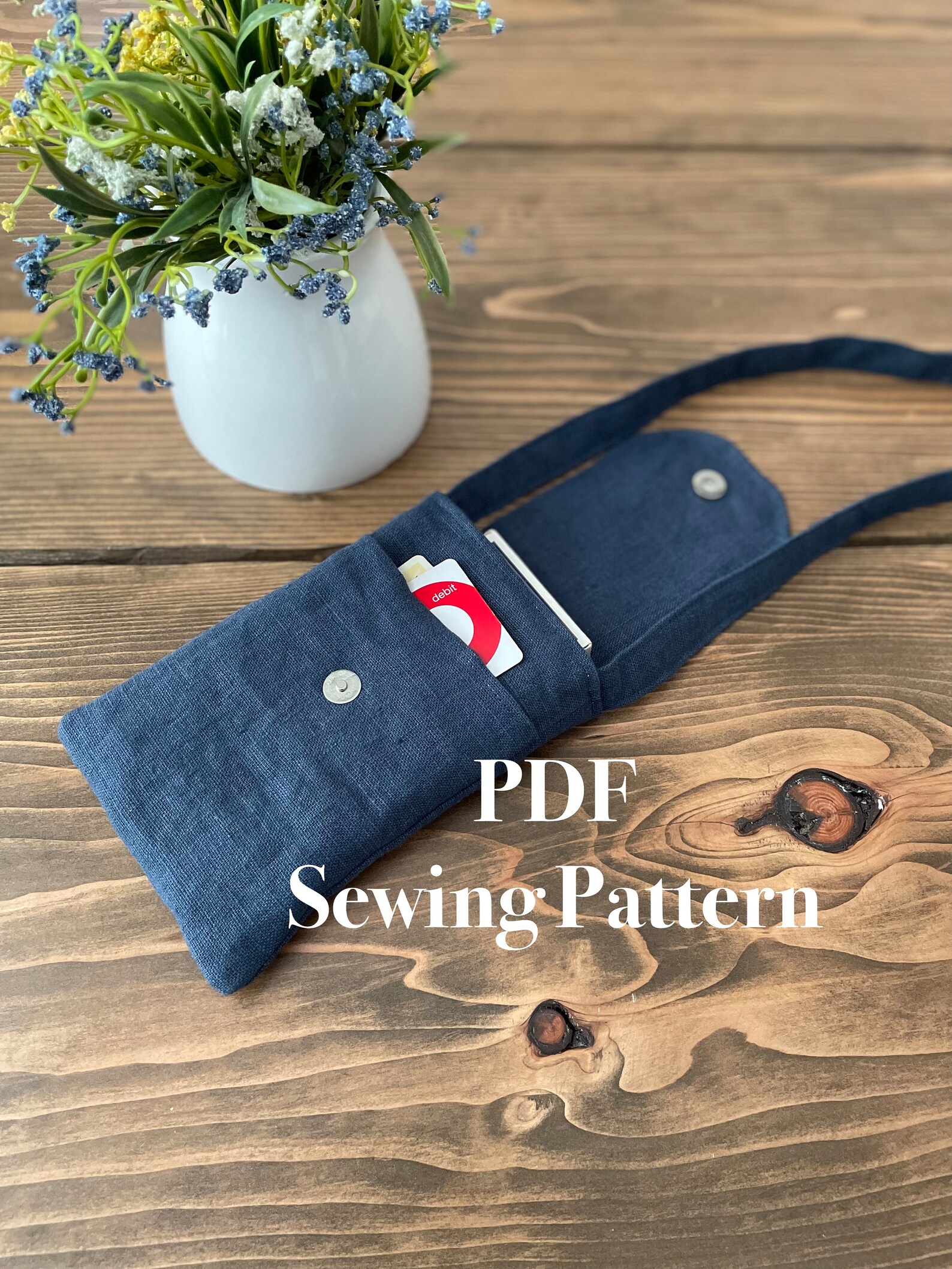 Crossbody Cell Phone Bag Sewing Pattern / Phone Bag PDF Sewing - Etsy