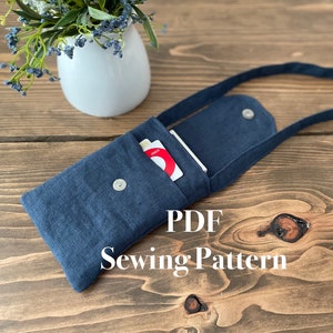 Crossbody Cell Phone Bag Sewing Pattern / Phone Bag PDF Sewing - Etsy