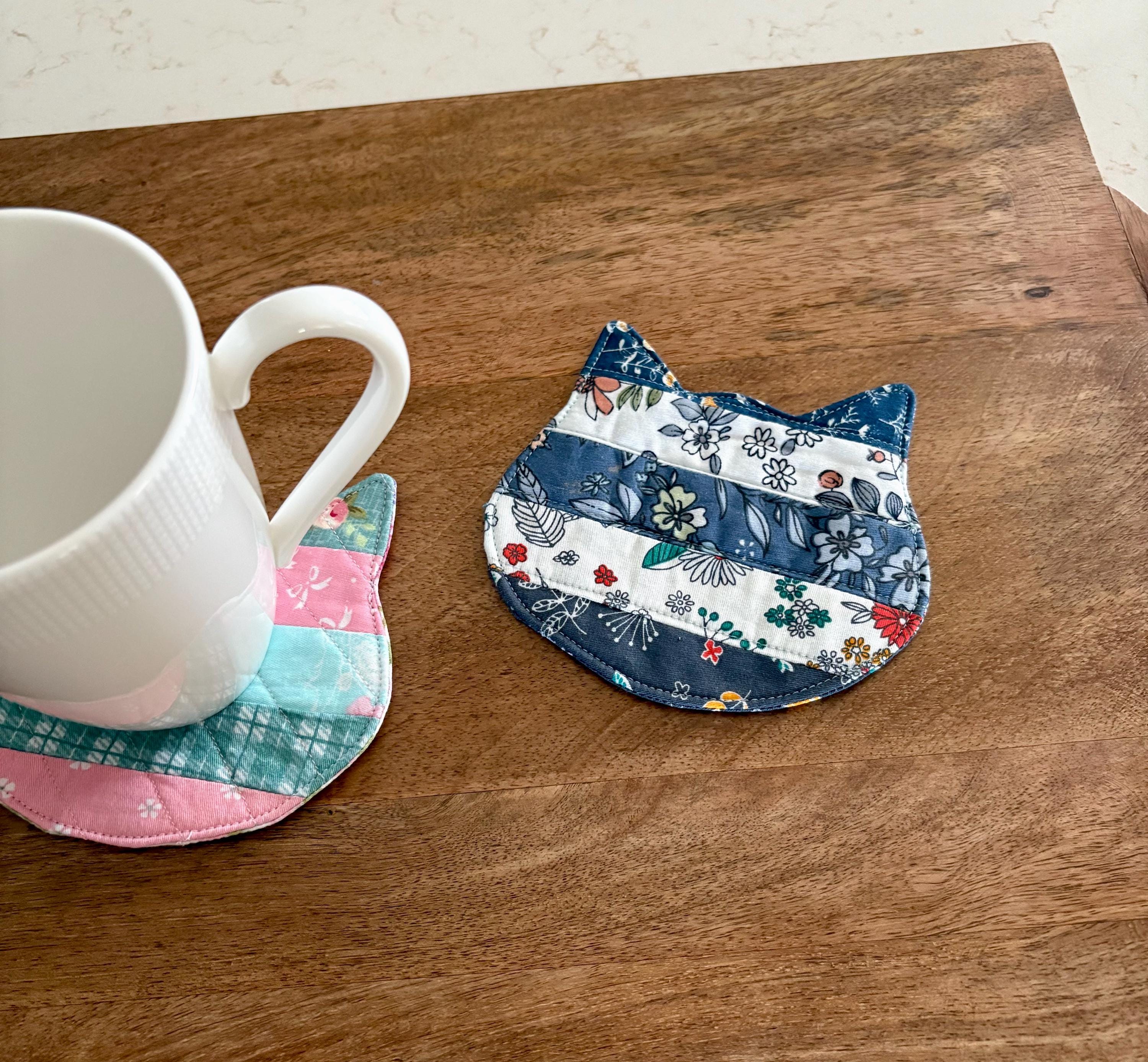 Cat Coaster Sewing Pattern: Beginner-friendly Mug Rug (PDF Pattern - Etsy