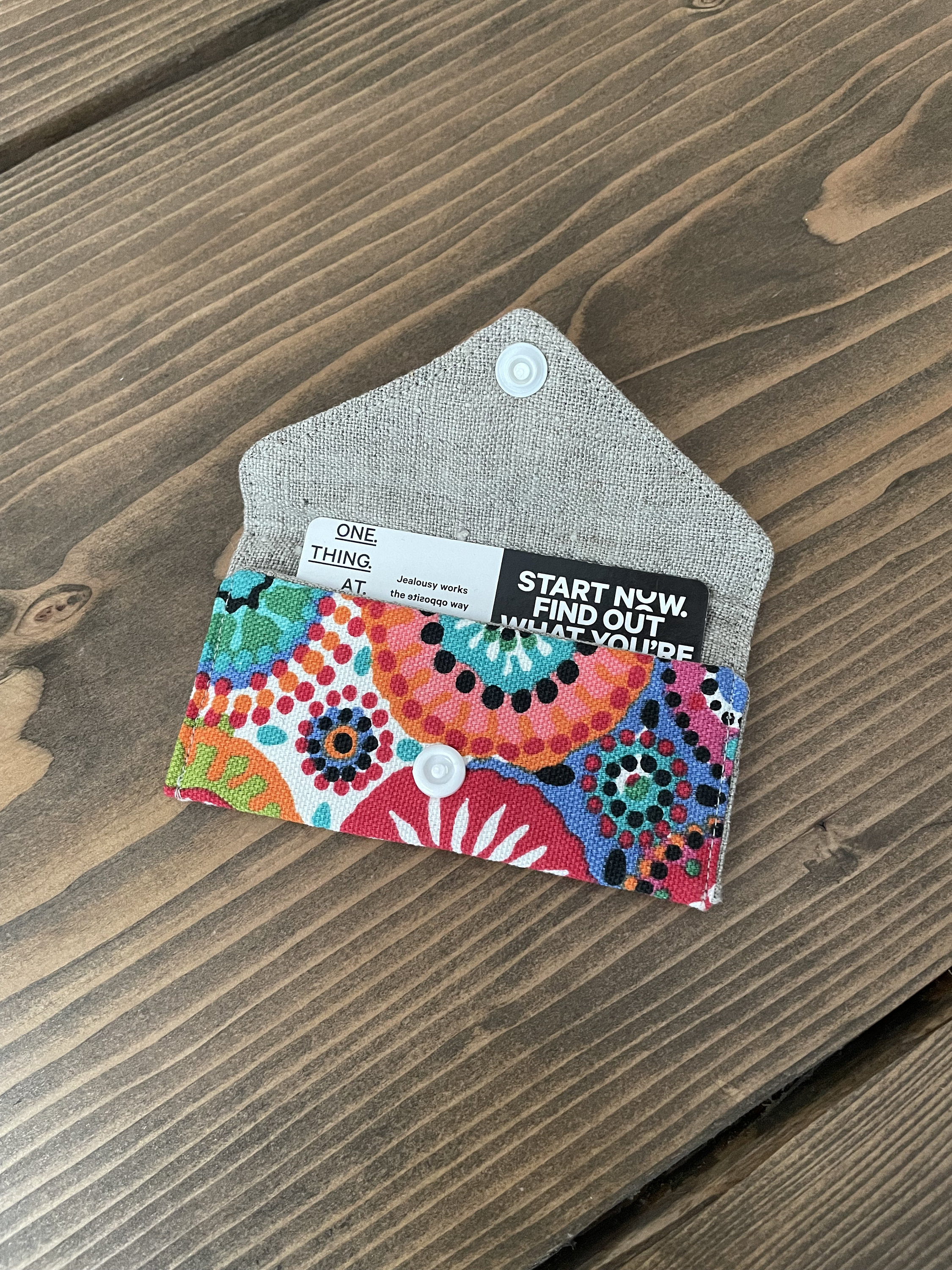 Envelope Fabric Folder Sewing Pattern: Beginner DIY Gift Card Holder ...