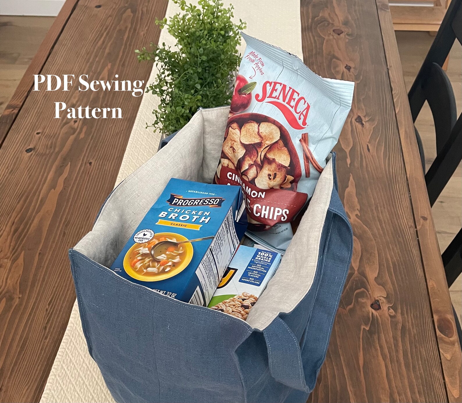 Reusable Grocery Bag Sewing Pattern / Market Bag Sewing - Etsy