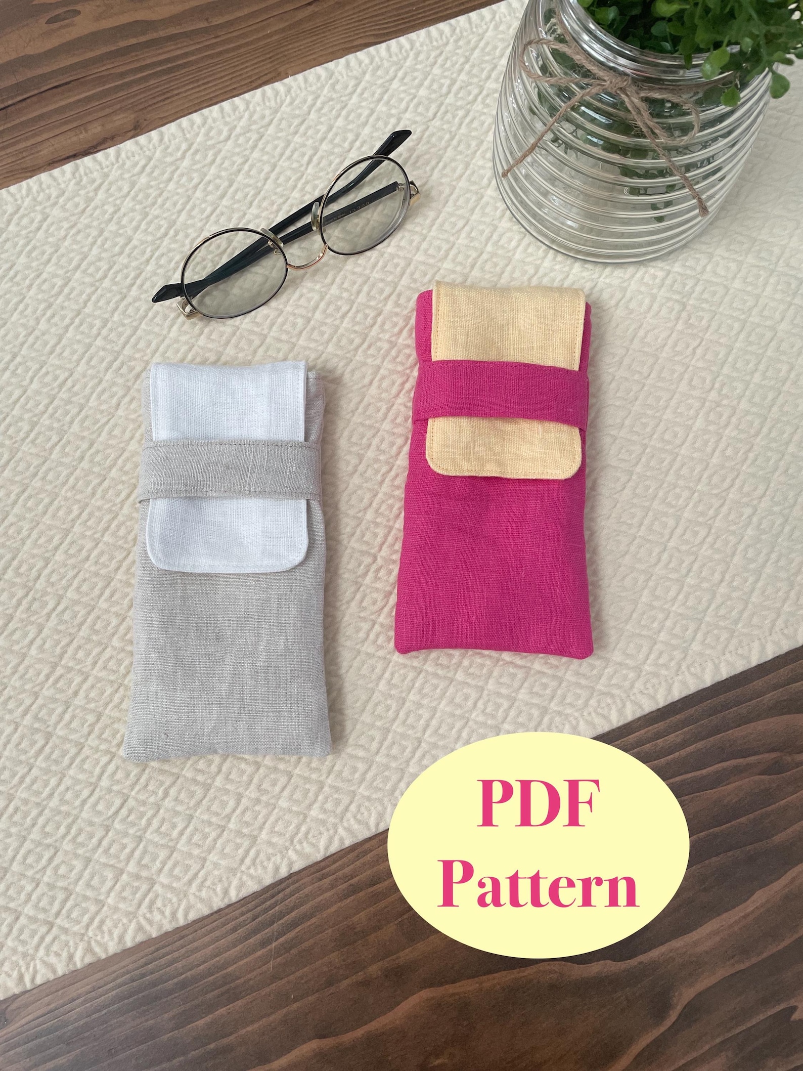 Sunglasses Case Sewing Pattern, Easy Flap Design (PDF Pattern) - Etsy