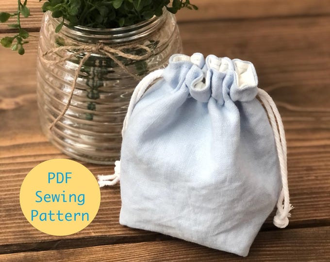 Drawstring Bag Pattern | 6 Sizes | Easy Instruction | A4 PDF - Etsy