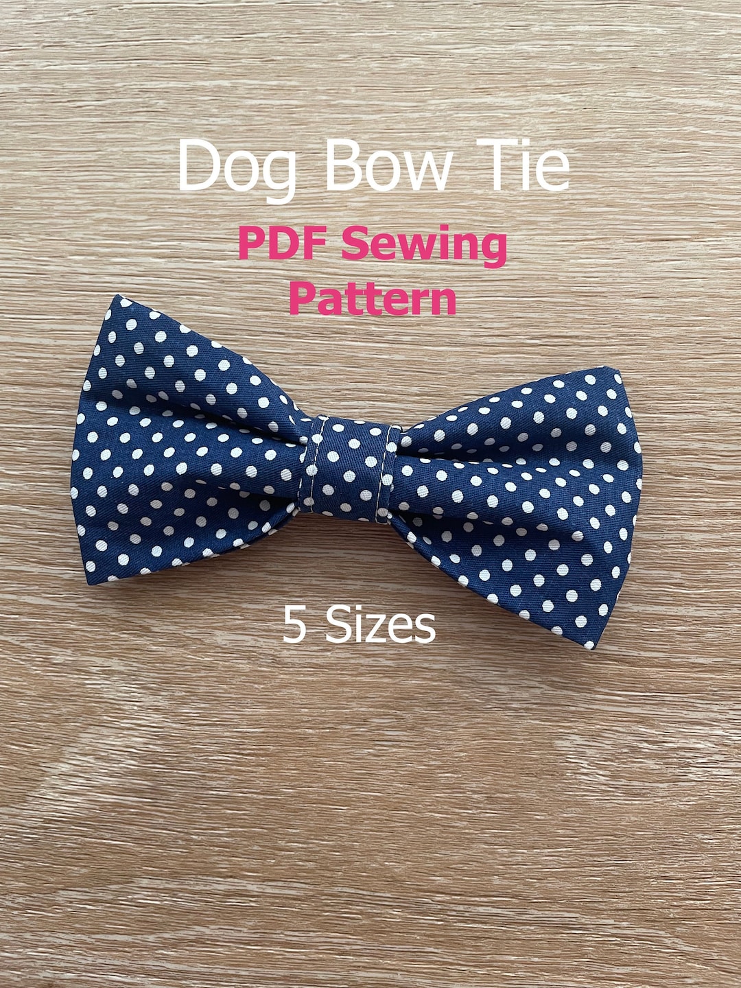 Dog Bow Tie Sewing Pattern: Beginner-friendly PDF (5 Sizes) - Etsy