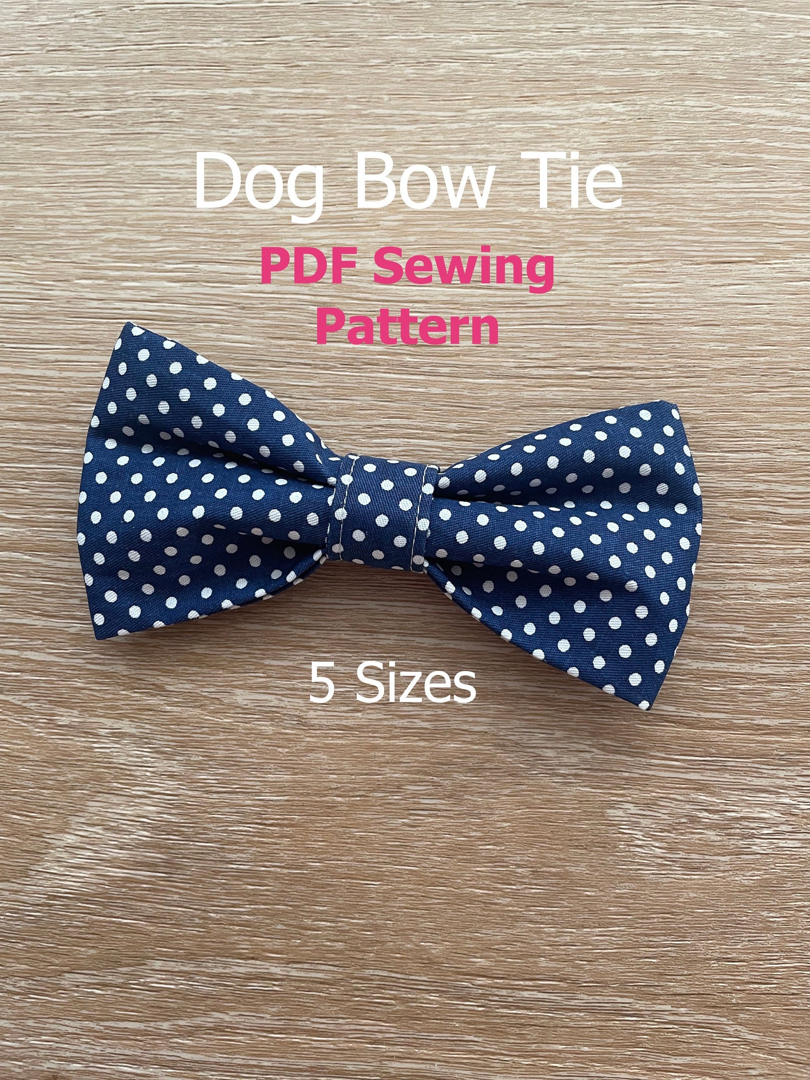 Dog Bow Tie Sewing Pattern: Beginner-friendly PDF (5 Sizes) - Etsy
