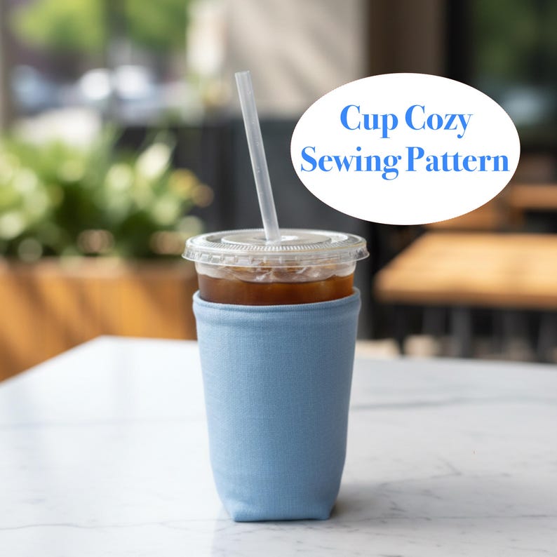 Insulated Cup Cozy Sewing Pattern: Beginner DIY Coffee Sleeve (PDF ...
