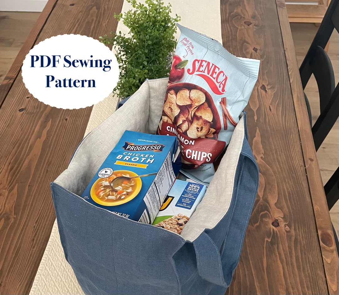 Reusable Grocery Bag Sewing Pattern: Beginner-friendly Tote (PDF ...
