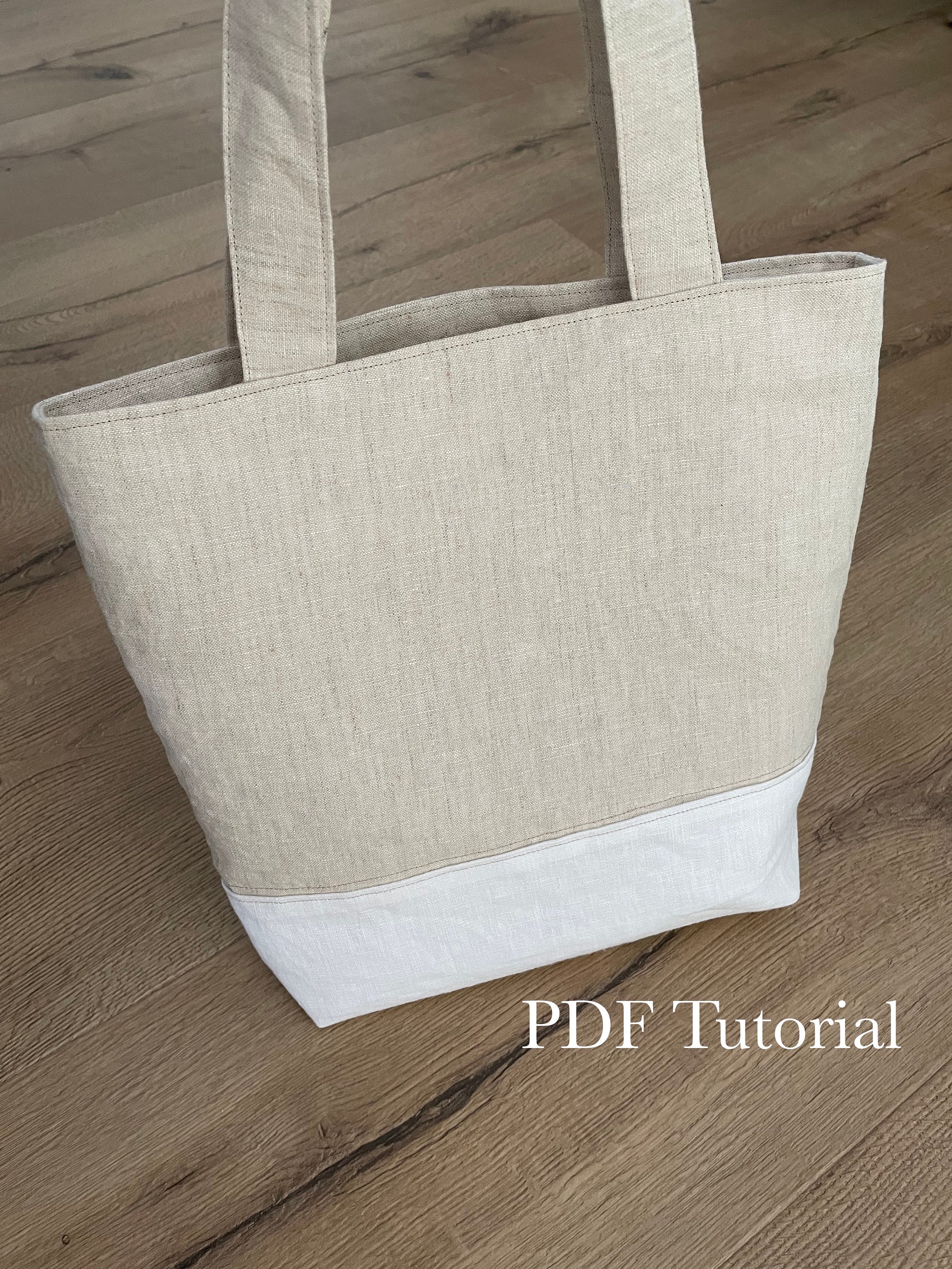 Medium Tote Bag PDF Sewing Tutorial / Instant Download - Etsy