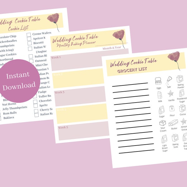 Wedding Cookie Table - Etsy