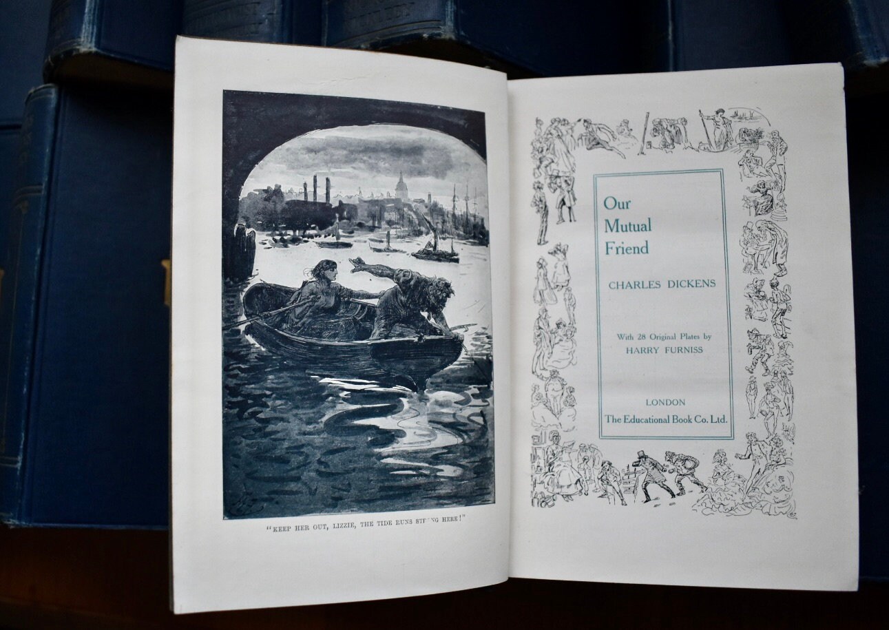 Charles Dickens Library Full Set of 18 Volumes. Illustrated | Etsy