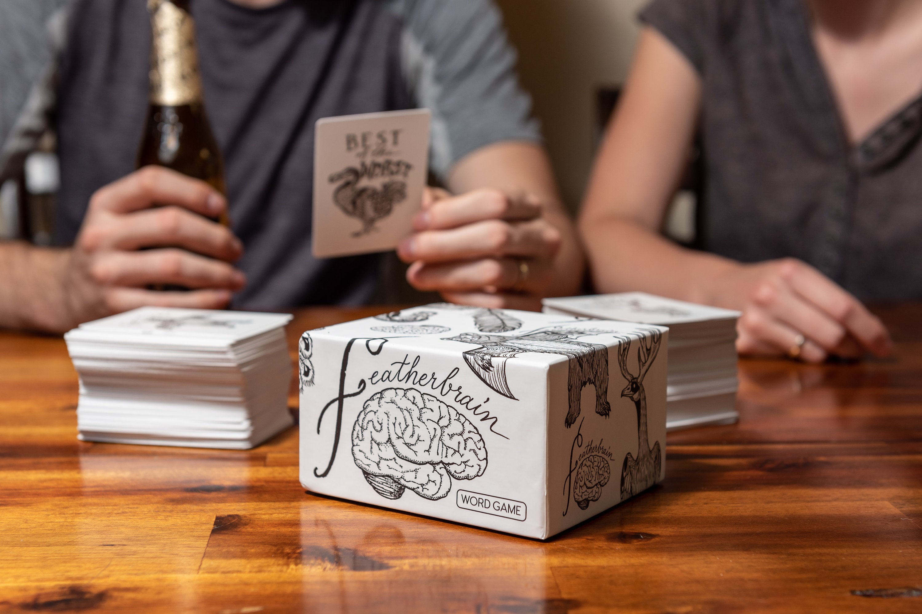 Featherbrain Card Game - a Brain Tangling, Word Mangling, Tail Feather ...