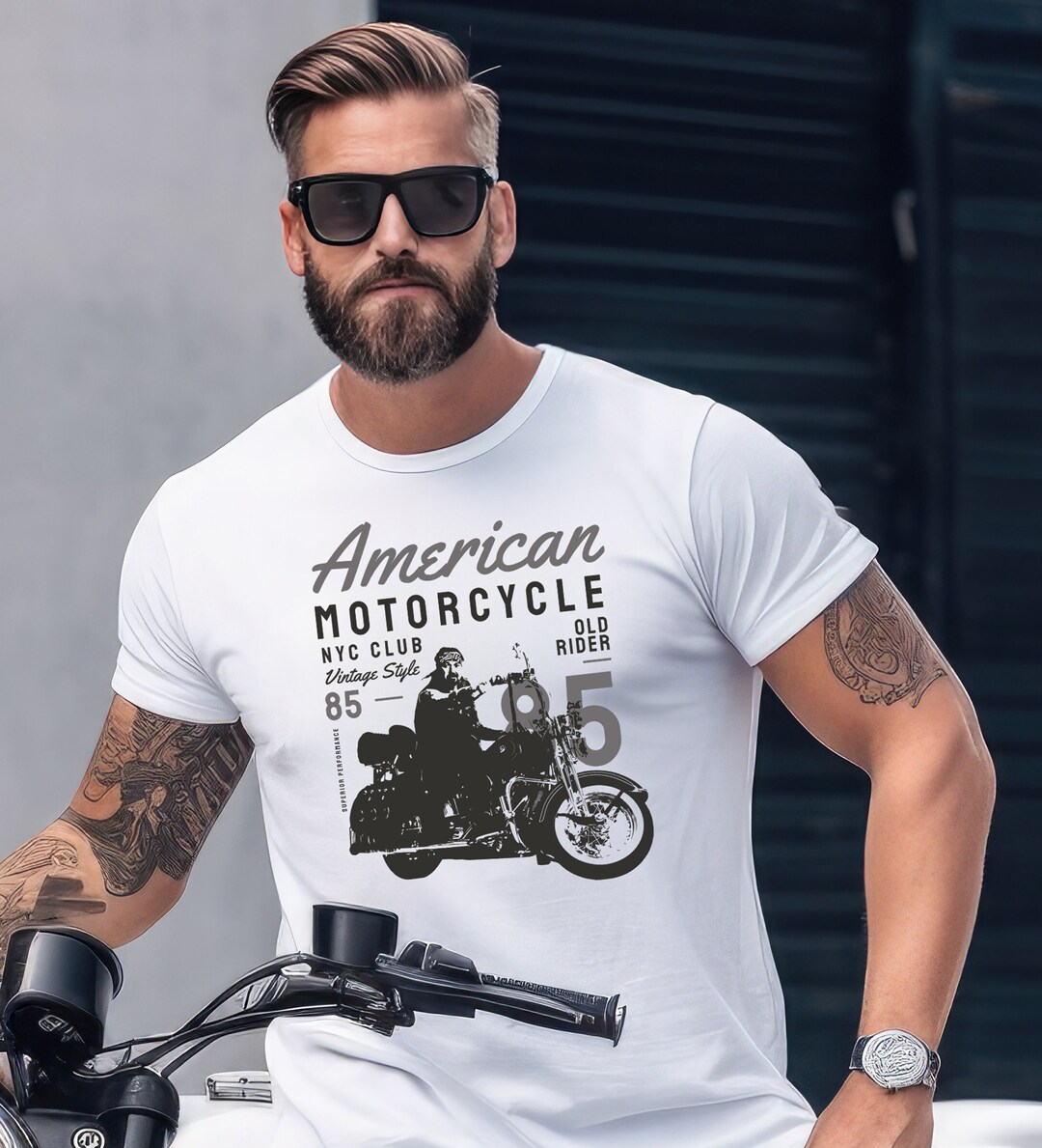 Ready to Press Motorcycle 22, DTF Print Transfer, Heat Transfer for T ...
