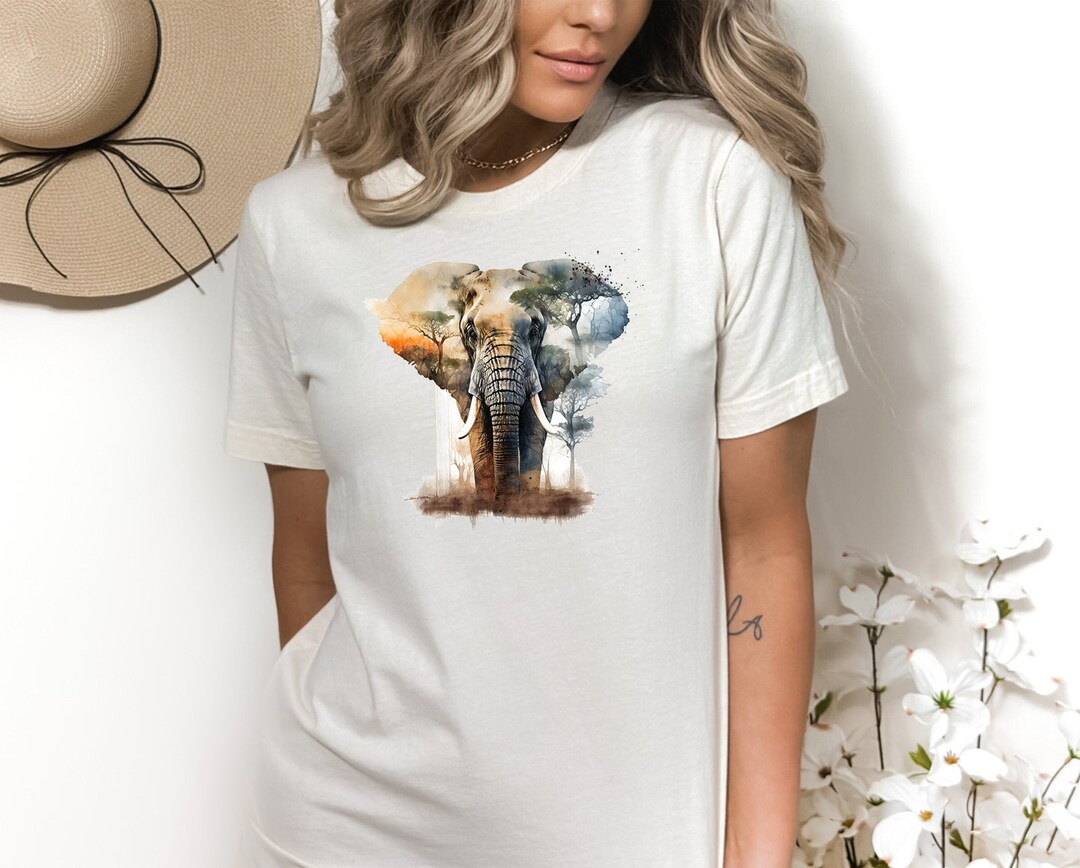 Ready to Press Plains Elephant 9, DTF Print Transfer, Heat Transfer for ...