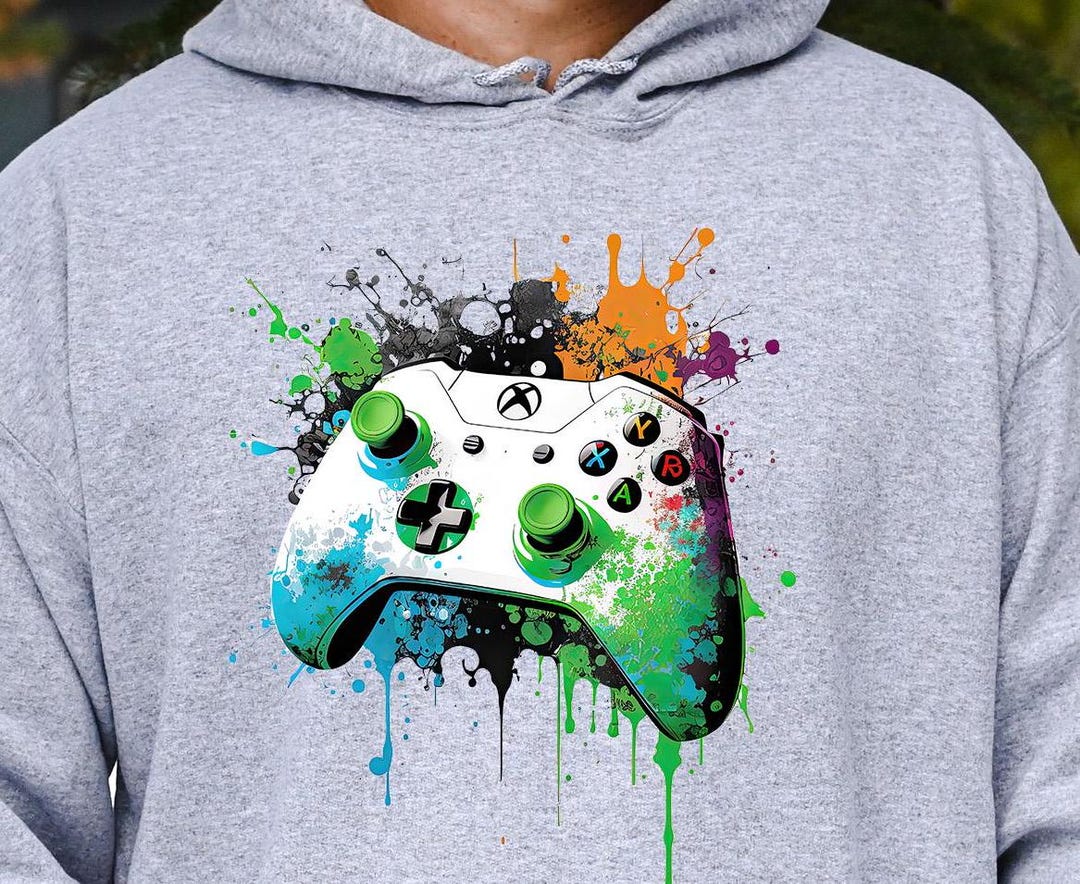 Ready to Press Xbox Game Controller, DTF Print Transfer, Heat Transfer for T-shirts, Game ...