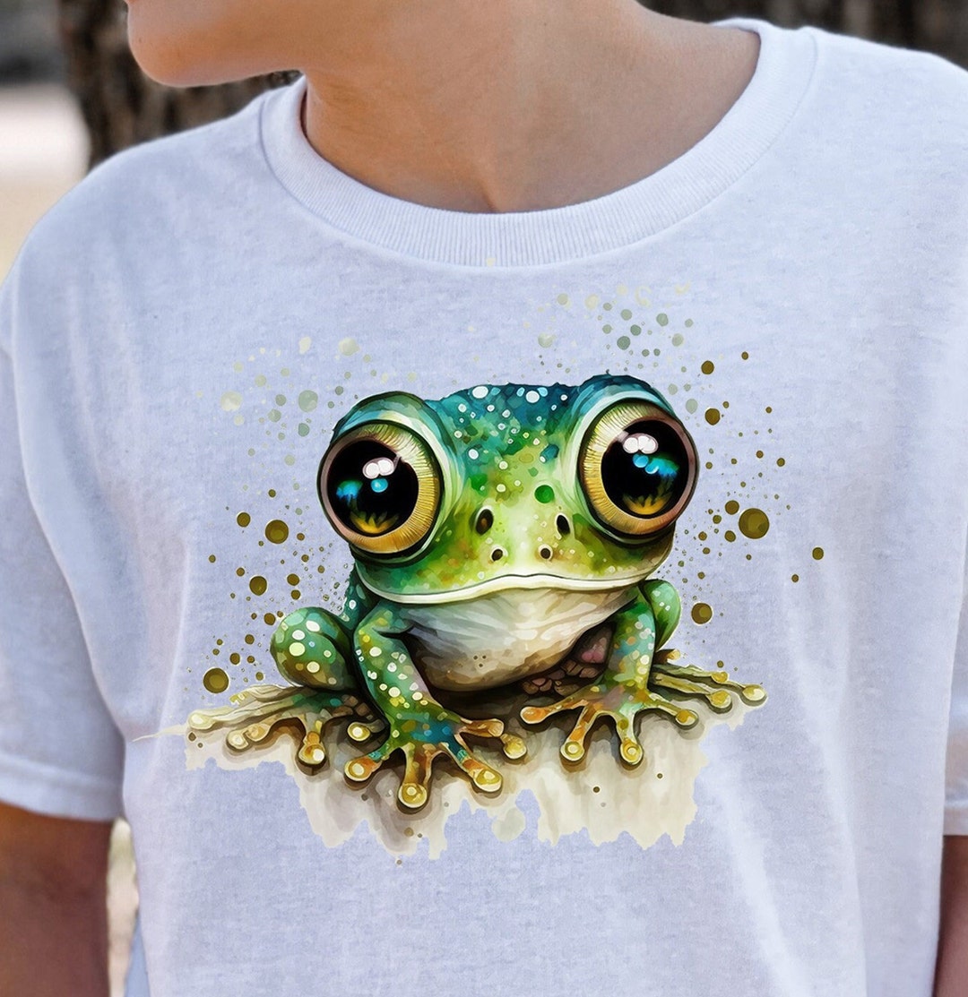 Ready to Press Frog 03, DTF Print Transfer, Heat Transfer for T-shirts ...