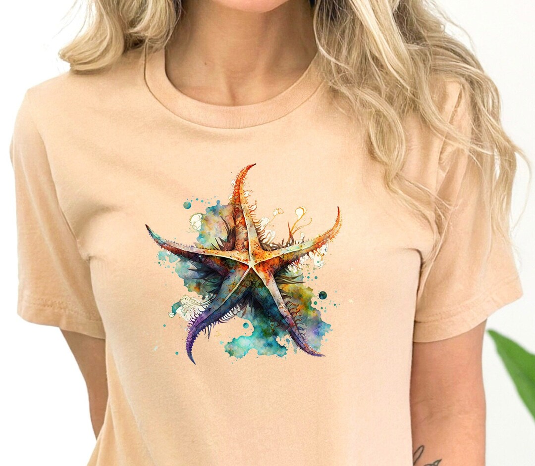 Ready to Press Starfish 02, DTF Print Transfer, Heat Transfer for T ...