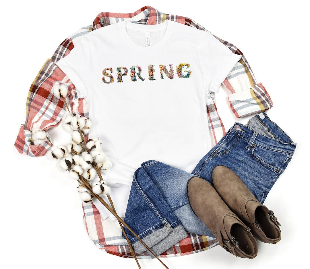 Ready to Press Spring Flowers DTF Print Transfer, Heat Transfer for T ...