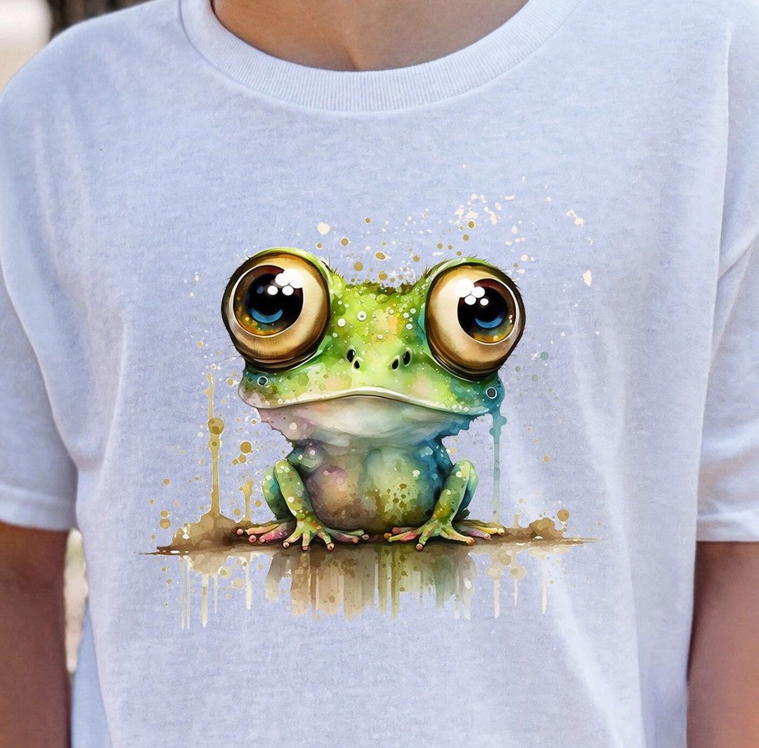 Ready to Press Frog 01, DTF Print Transfer, Heat Transfer for T-shirts ...