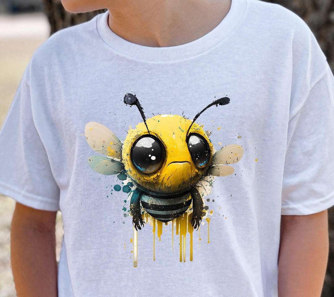 Ready to Press Bee 01, DTF Print Transfer, Heat Transfer for T-shirts ...