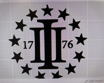 1776 Decal | Etsy
