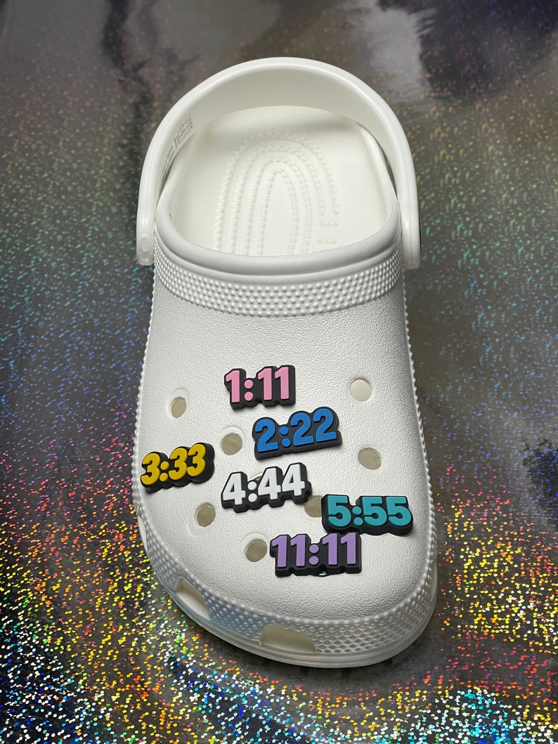 Angel Numbers Shoe Charms, Lucky Numbers Charms, Manifestation Numbers ...