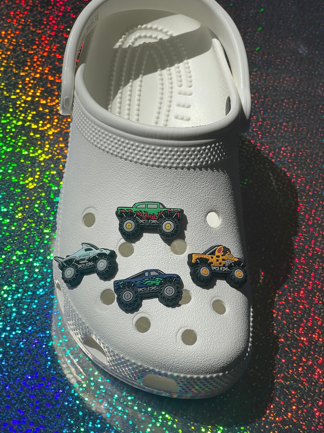 Monster Truck Clog Charms Set, Racing Car Shoe Accessories - Etsy