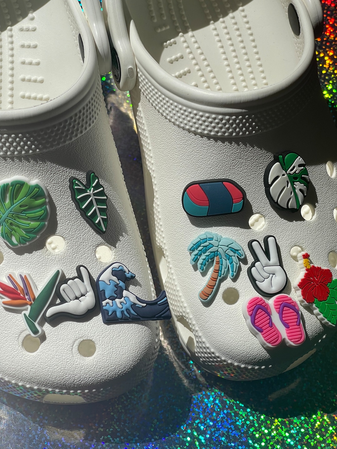 Hawaii Shoe Charms, Tropical Paradise Charm Set, Aloha Beach Clog ...
