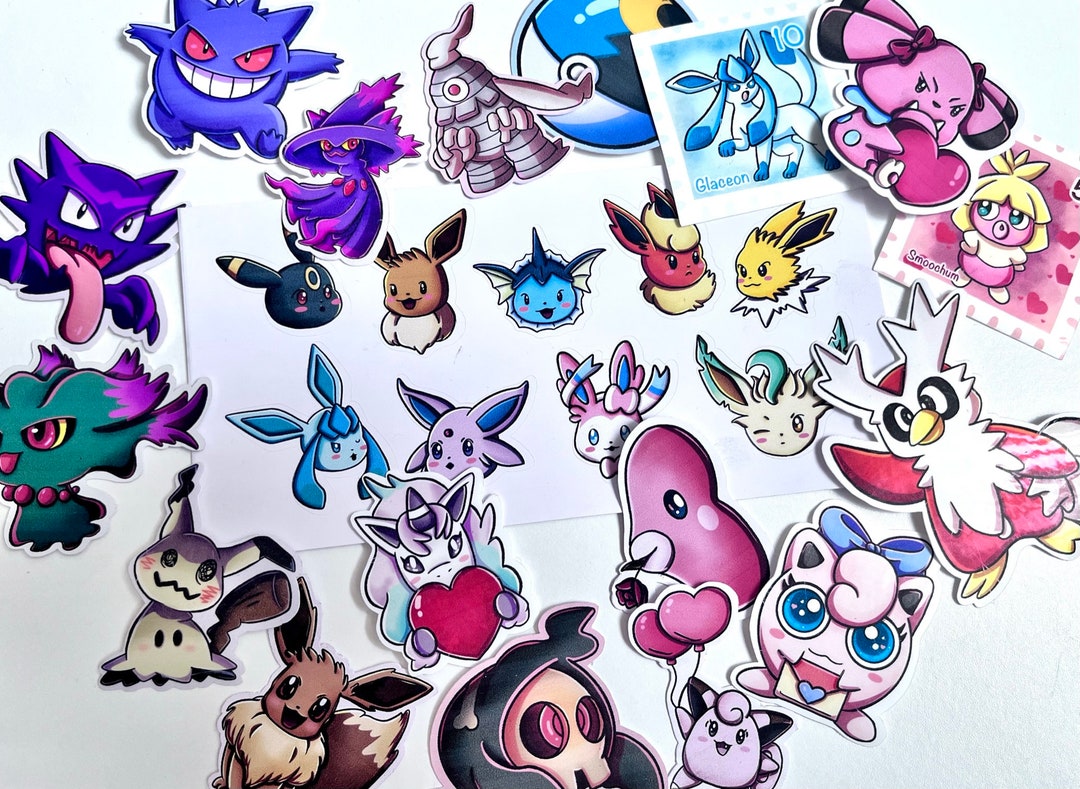 Pokemon Vinyl Sticker Mystery Bag Die Cut Cute for Laptop - Etsy