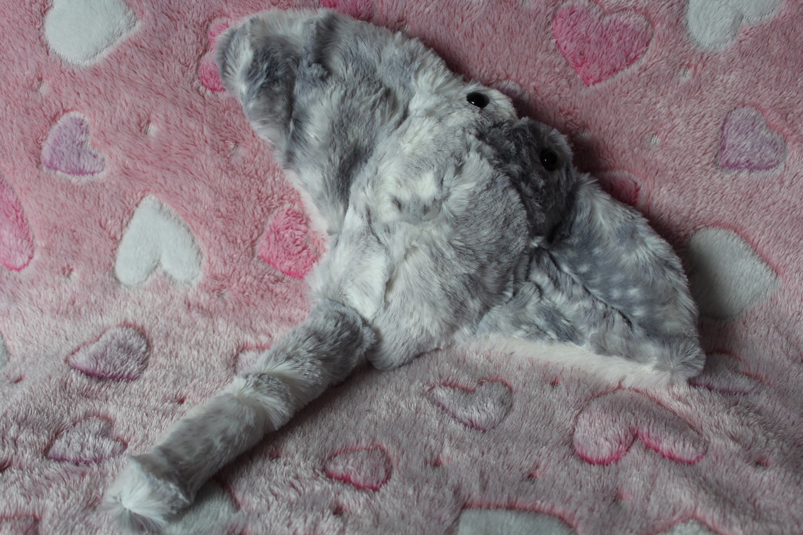 Icy Snow Grey Stingray Plush Toy, Gray Spotted Manta Ray Cute Stuffed ...