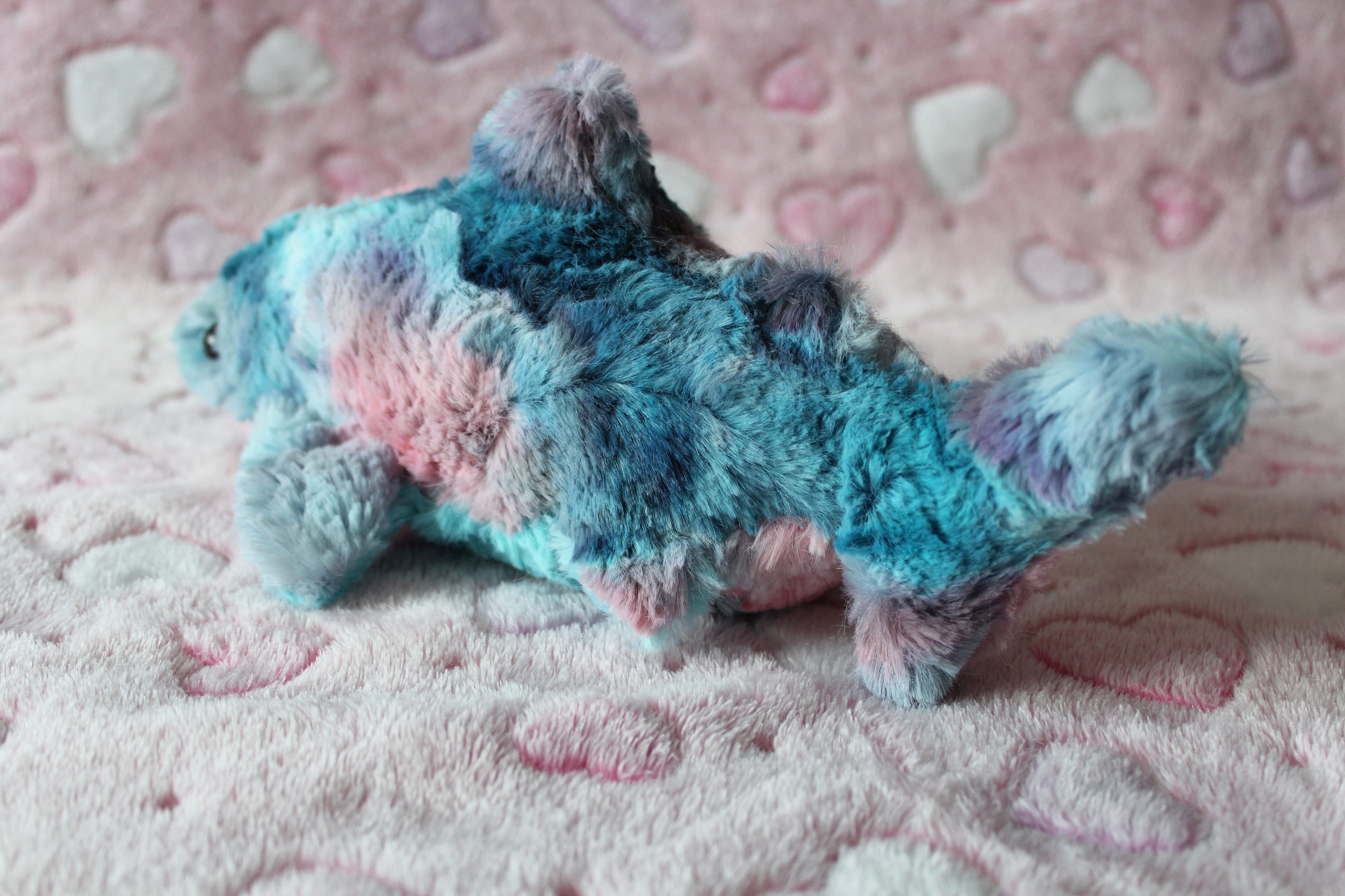 Cotton Candy Pink & Blue Whale Shark Plush Toy Fluffy Soft - Etsy