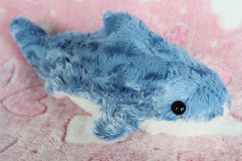 Spotted Shark Plush Toy, Sky Blue Soft Plushie Stuffed Animal, Toy for ...