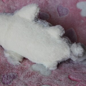 Icy Snow Whale Shark Plush Toy, Silver Fawn and White Fabric Plushie ...